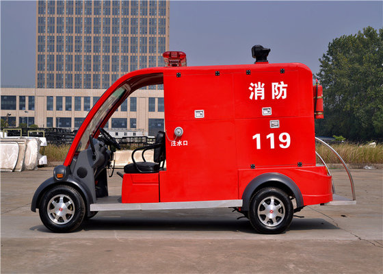 4KW Motor 2 Seats Electric Fire Engine With High Pressure Pump For Community