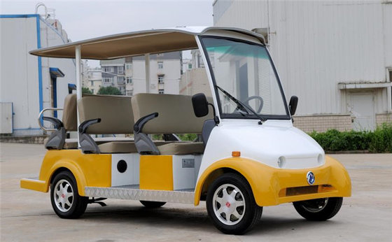 Safety Precedent 6 Passenger Electric Car , Electric Sightseeing Bus For Club