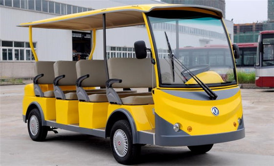 Tourist Electric Shuttle Bus , 11 Person Electric Passenger Bus For Reception