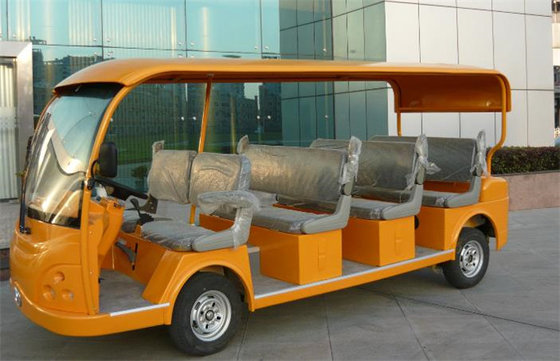 Tourist Electric Shuttle Bus , 11 Person Electric Passenger Bus For Reception