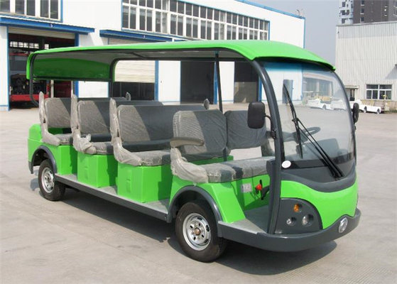 Popular 4.0KW 11 Seater Electric Tour Buswith DC Motor With CE Green Color