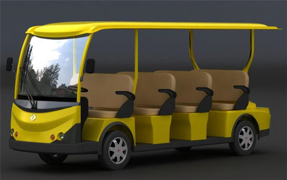 High End 48V Battery Pure Electric Tour Bus Wiht 11 Seats For Hotel / Resorts