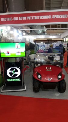 Red Street Legal 4 Seater Golf Carts , Club Car Electric Golf Cart With Yamaha LED Lights