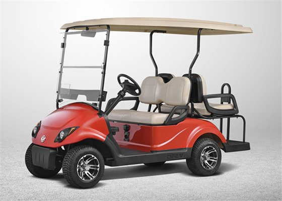 Ez Go 2+2 Type 4 Seater Golf Carts Electric Car  For 4 Person In Coral Red Colour