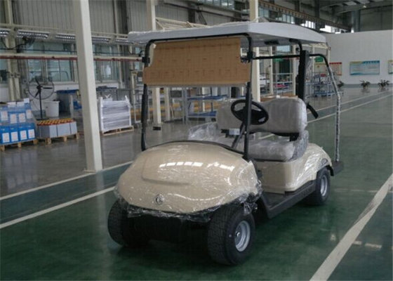 Solar Panel 2 Seater Golf Carts 48V Battery 3KW DC Motor High Security Performance