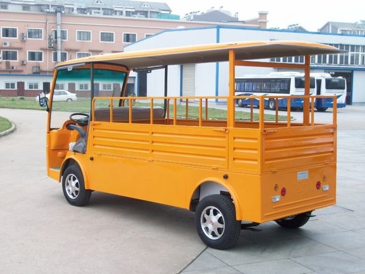 Orange Color 48V Electric Cargo Car / Utility Truck With 2 Seats Eco Friendly