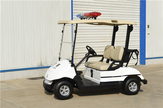 White Two Seat Golf Carts Police Electric Patrol Vehicle For Security Patrol