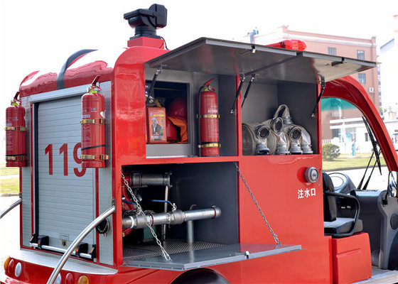 Safety Dongfeng 48V Battery Electric Fire Truck With 2 Seater 4KW Motor