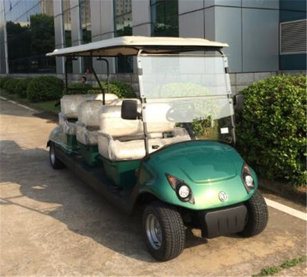 Six Seater 48V Battery 4KW Electric Golf Cart Car With LED Lights For Hotel / Resort