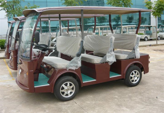 Battery Powered 8 Seater Electric Car , Police Electric Security Patrol Vehicles