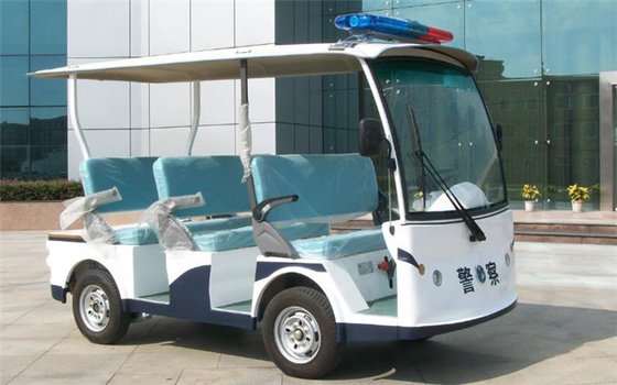 Battery Powered 8 Seater Electric Car , Police Electric Security Patrol Vehicles