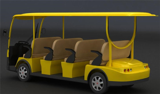 High End 48V Battery Pure Electric Tour Bus Wiht 11 Seats For Hotel / Resorts