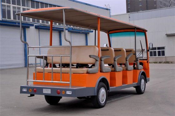 48V Battery Operated Electric Shuttle Bus For 14 Passenger Sightseeing