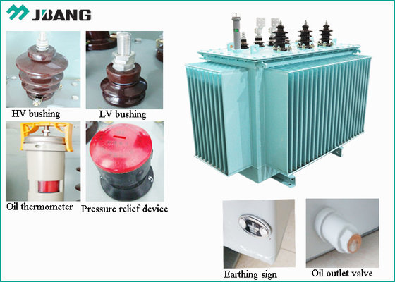 three phase Oil Immersed Power Transformer 10KV grade 380v 80KVA