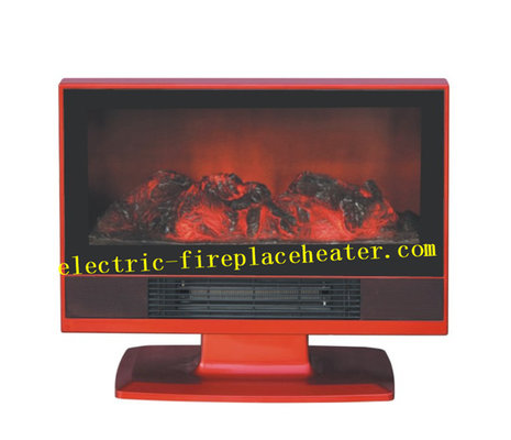 China Square TV Model Fireplace Heater 1800w With Adjustable Room Thermostat distributor