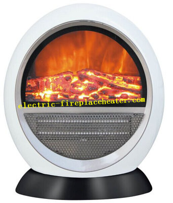 China Modern Indoor Safety Circle PTC Fan Heater Desktop Electric Fireplace 20-30m2 distributor