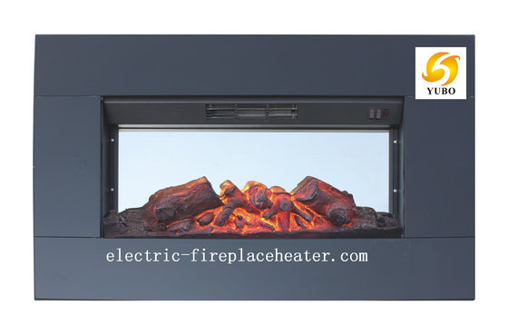China Living Room Log flame Effect Remote Control Electric Fireplace With Mirror Plate distributor