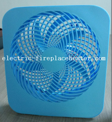 cheap Blue Desktop ABS 2 Speed Square Electric Fan 110V / 220V 50Hz / 60Hz