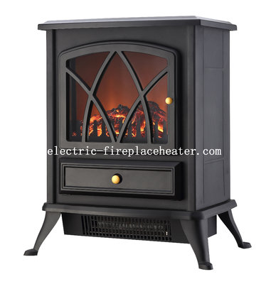 cheap Living Room / Office Floor Standing European Electric Fireplace 1500W ROHS / EMC