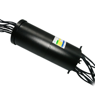 Through Bore Slip Ring with 50mm Inner Diameter, Transfer Power / Signal Data For Heavy Equipment Turrets