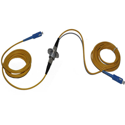 Single Mode Fiber Optic Rotary Joints Electrical Slips and Fluid Unions with Aluminum Or Anodized Aluminum Housing
