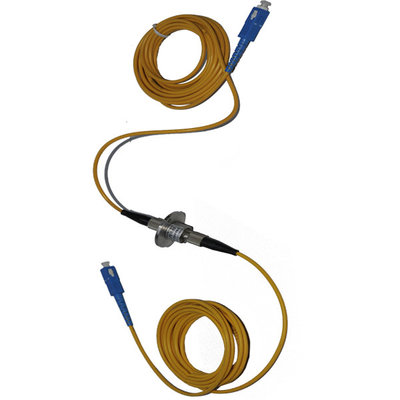 Single Mode Fiber Optic Rotary Joints Electrical Slips and Fluid Unions with Aluminum Or Anodized Aluminum Housing