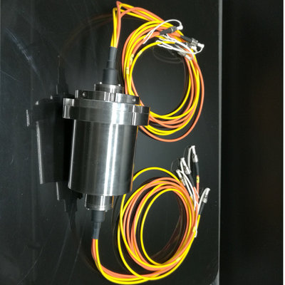 Long Distance Transmission Through Bore Slip Ring Fiber Electrical Connector for Video Monitoring