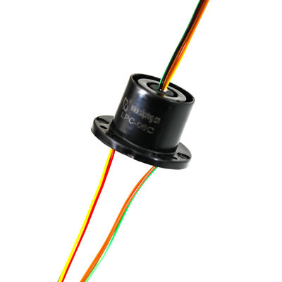 6 circuits Electrical Rotary Joint with Reliable Performance, Compact Design for Instruments