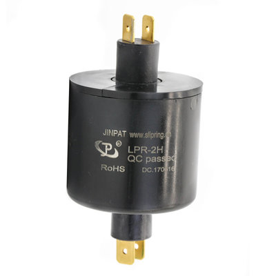 JINPAT Brushless Slip Ring ,2 wire pin slip ring with Fiber Brush Technology for Packaging / Wrapping Machinery