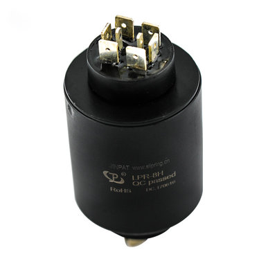 8-Wire Brushless Slip Ring for Industrial Machinery with Precious Metal,  360° Rotation of Power or Data Signal