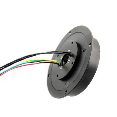 4 Circuits Solid Pancake Slip Ring Integrated Ethernet Signals without Space Limit For Rotary Door