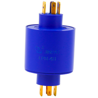 4 Circuits with Fiber Brush Technology High Current Pin Slip Ring Used In Wind Turbine, Rotating Platform