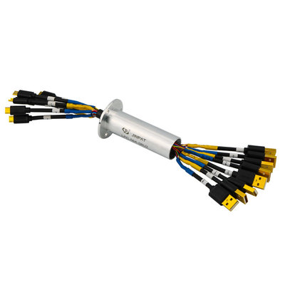 8 Circuits USB2.0 Slip Rings with Extremely Low Electrical Noise and Customizable Wires