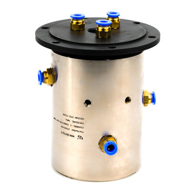 Pneumatic-Hydraulic Electrical Hybrid Rotary Joint 3 Channels 1Mpa Outer Diameter 100mm
