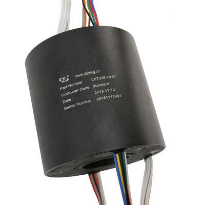 through bore slip ring 18 circuit 10A working humidity below 60% RH slip ring rotating connector