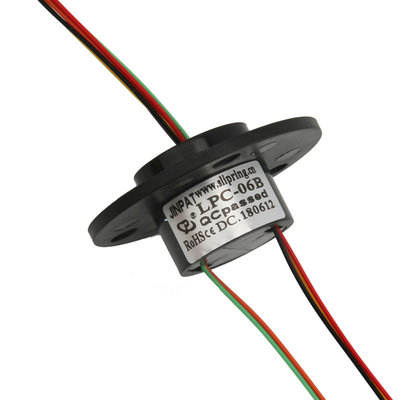 cap type slip ring 6 circuit 2A  Gold to Gold Very low contact resistance  can be used for robot