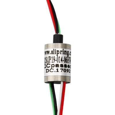 Super Miniature Slip Ring,0~300rpm 2 circuits*3A 35MΩ IP54,for Take-up Device