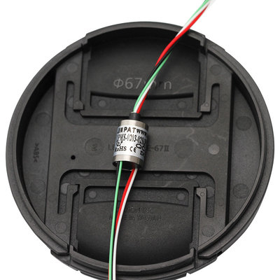 Super Miniature Slip Ring,0~300rpm 2 circuits*3A 35MΩ IP54,for Take-up Device