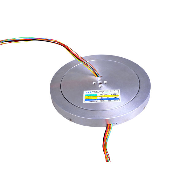 JINPAT pan cake slip ring through bore 20mm and 20 circuits @380V for exhibit equipment