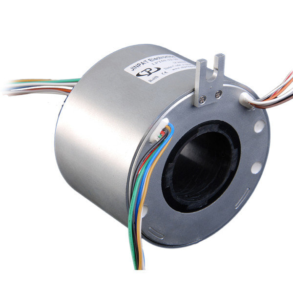 Slip Ring with Through Bore 50mm various lead with fiber brush technology for Process control equipment