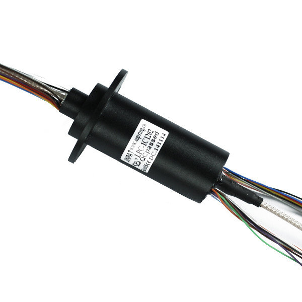 Low Friction Electrical Fiber Optic Rotary Joints, Slip Rings with 200rpm IP65 for Radar and Video Surveillance Systems