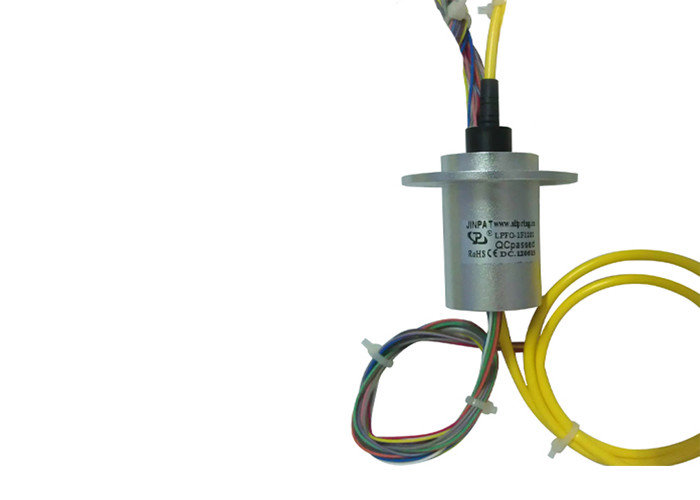 Compact Fiber Optic Rotary Joints LPF0-1F1202 Transmitting1 Circuit Fiber and 12 Circuits Electric