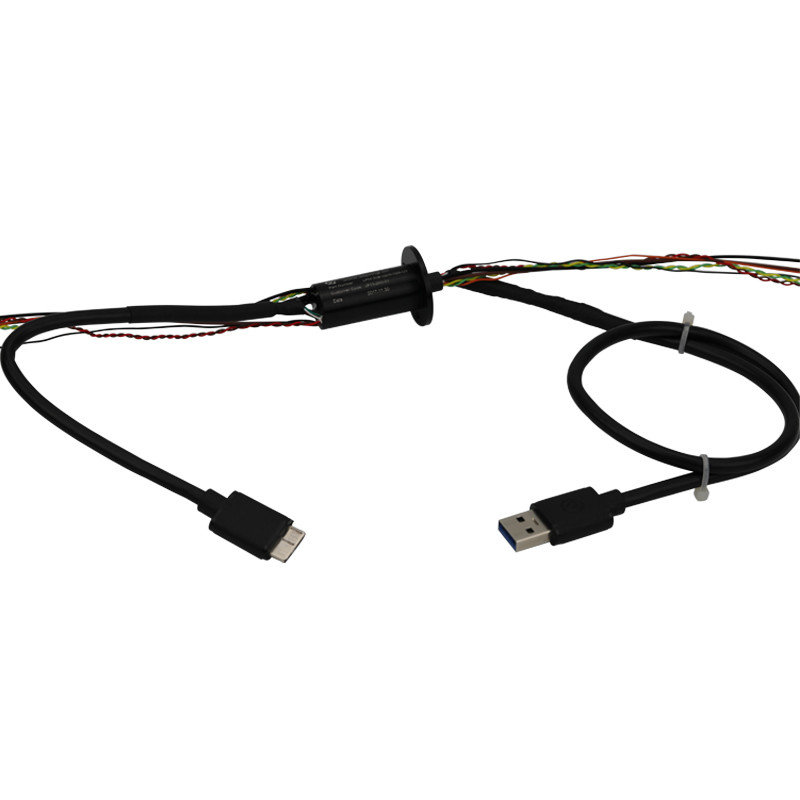 USB Signal Slip Rings Transmit Signal USB1.0, USB2.0, and USB3.0 Rate Up to 1 Gbps for Industrial Automatic Control
