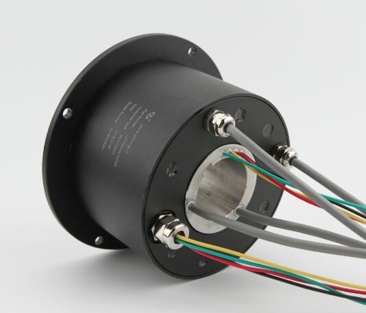 2 Circuits Through Bore Slip Ring Transmitting Power and Digital Signal in 380VAC