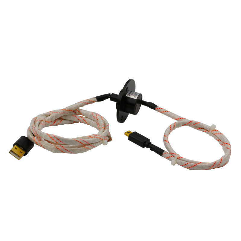 USB2.0 Slip Ring of Rotating Electrical Connector with 600 RPM High Rotating Speed for Tooling Machines