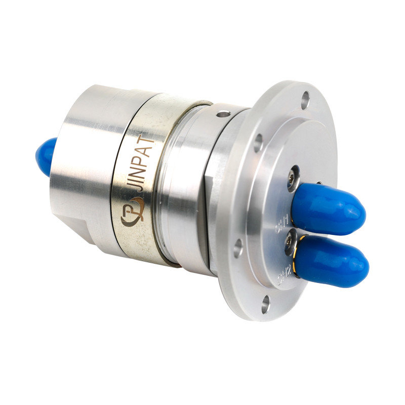 2 Channel Coaxial Rotary Joint, Gold to Gold for Vehicle Turrets Transmit DC Power upto 4.5GHz RF signal