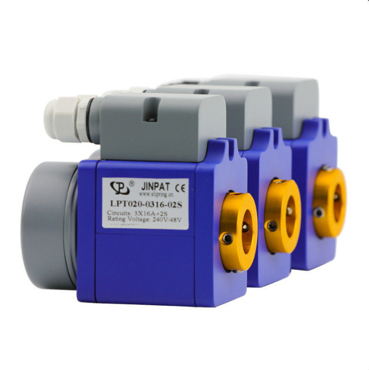 5 Circuits Through Bore Electrical Slip Ring IP64 and 200 Million Turns Long Life
