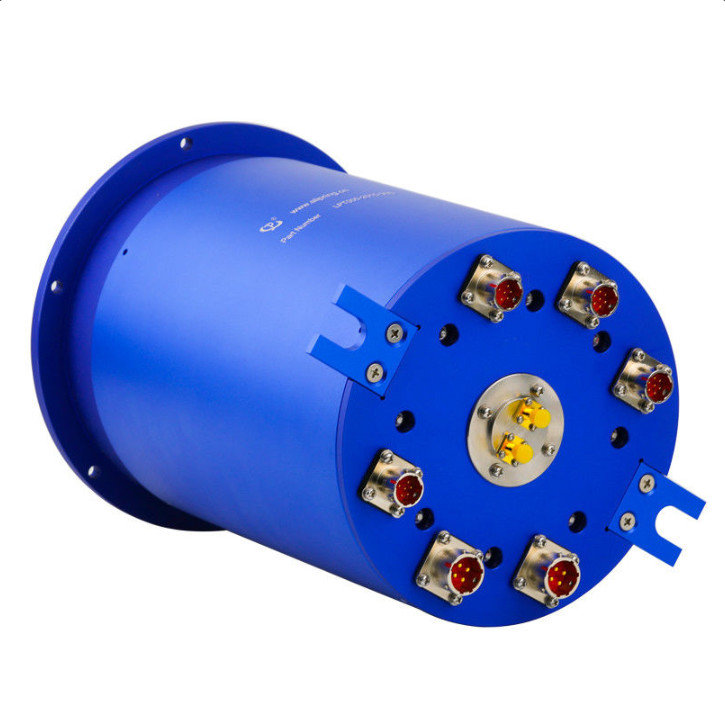 High Frequency Rotating Electrical Connector Slip Ring With Flying Lead , High Protection Level