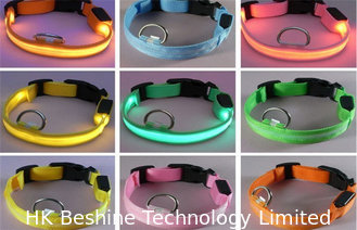 White Red Purple LED illuminated Collars Controled By The Button / Pet Accessories