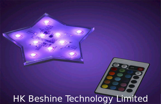 Wedding Electroluminescent Products Five Pointed Star Shape Led Decoration Light